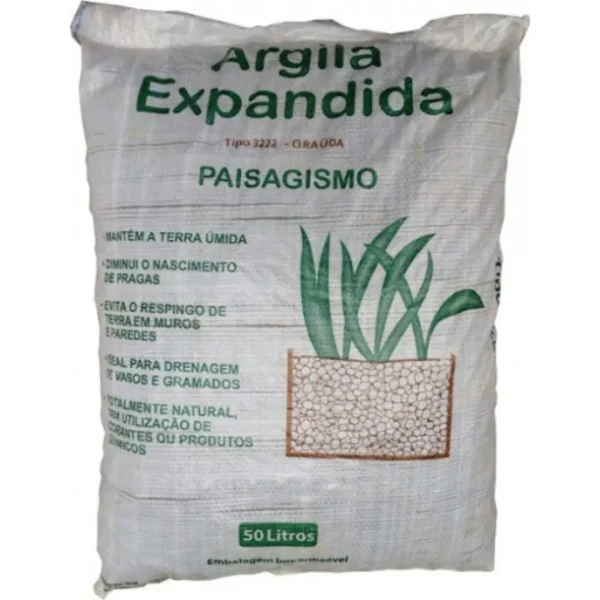 ARGILA EXPANDIDA 2215 50L 22KG – Rbs Materiais de construção